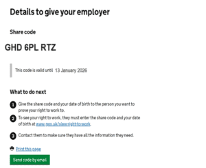 Right to Work Share Code UK: What is it and How to Get It